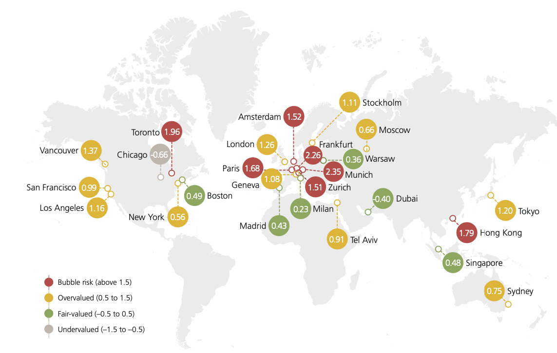 UBS: Toronto’s Bubble Risk Increases, While Vancouver Is Now Just ... UBS: Toronto’s Bubble Risk Increases, While Vancouver Is Now Just ...